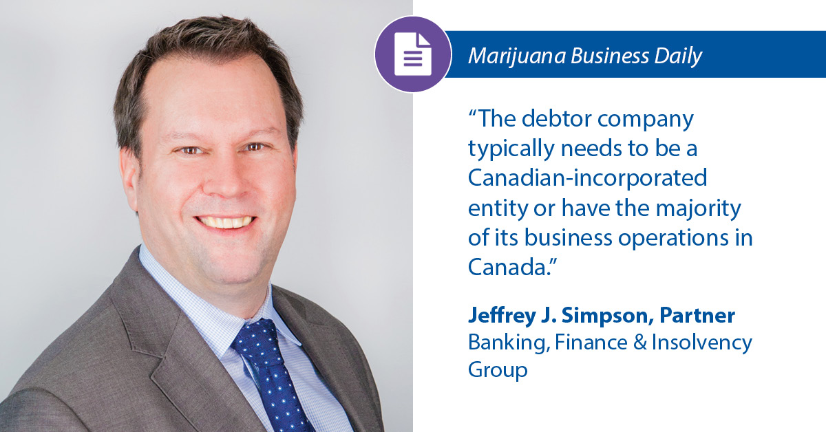 Jeffrey Simpson speaks to Marijuana Business Daily about struggling US ...